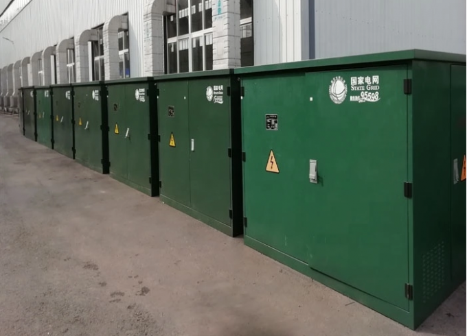 Dust Proof Electrical Substation Box , Prefabricated Power Distribution ...