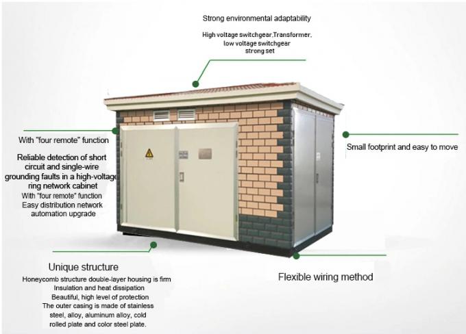 High Quality Preinstalled Modular Cubicle Substation Prefabricated ...