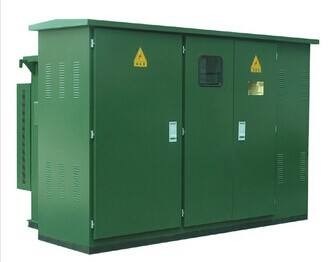 Green Color Electrical Substation Box Trunk Substation Combined Transformer